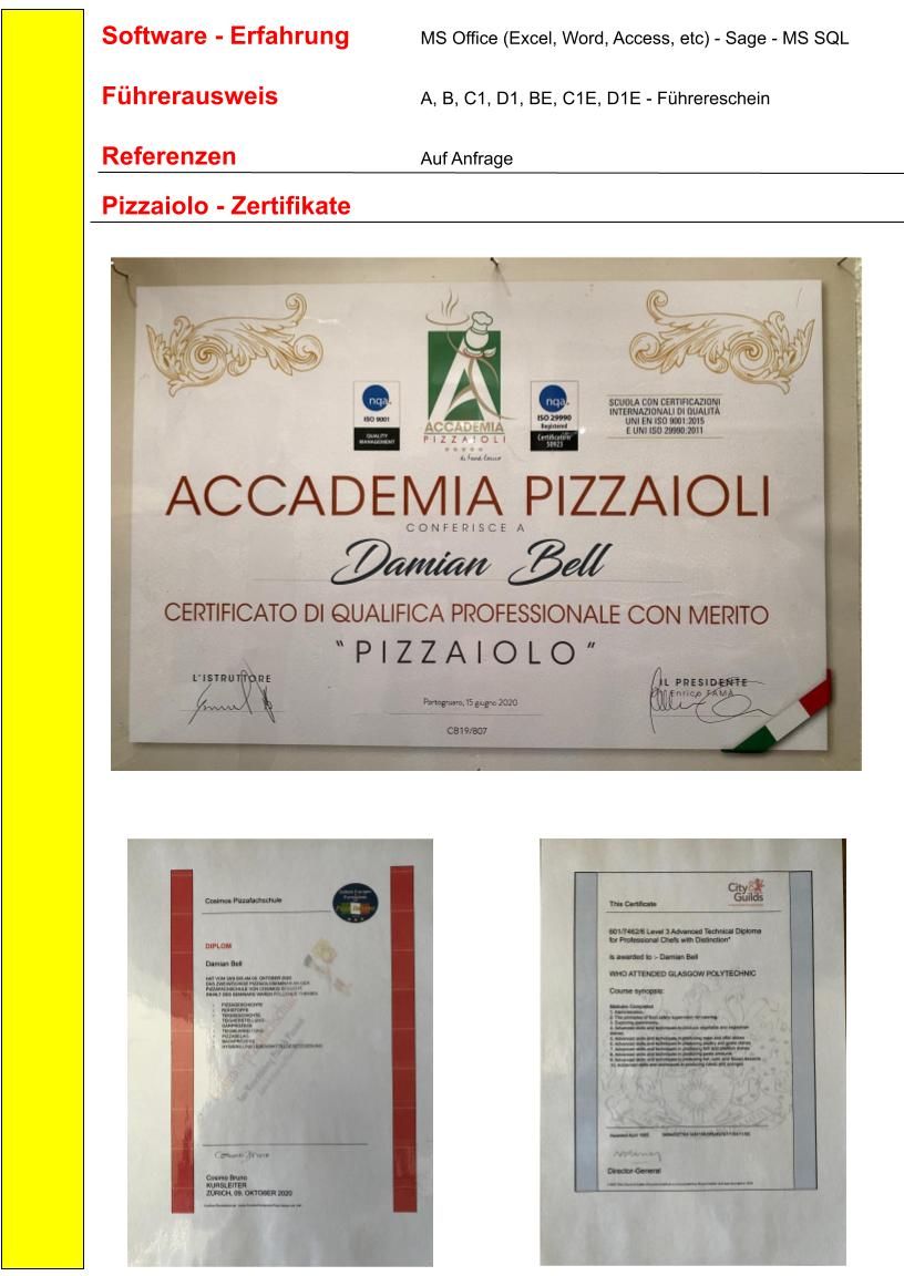 pizzaiolodamiano.ch - Pizzaiolo Damiano - Experience