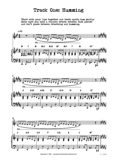 Pete Faint Vocal Warm Ups - Musical Theatre Backing Tracks