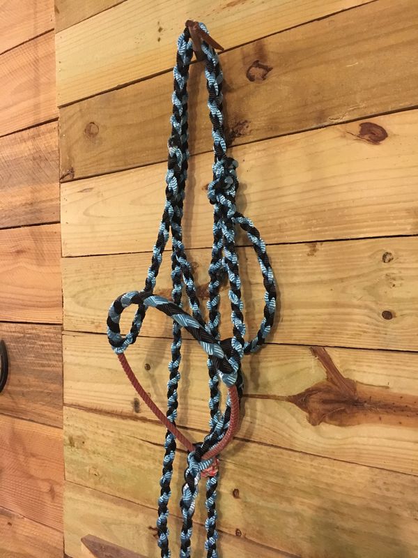 Diamond Bar E Braided Mule Tape Halters and Tack - Handmade Halters And ...